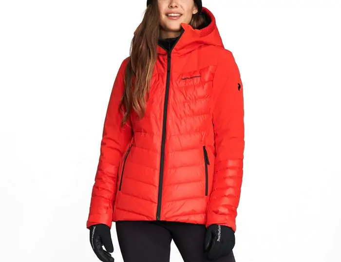 Red ski jacket womens store
